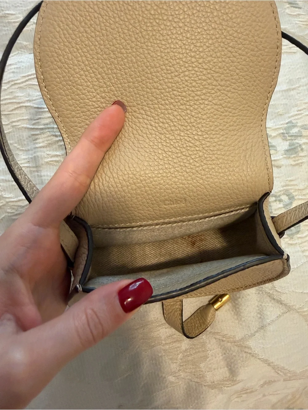 Chloe | Bags | Micronano Marcie Chloe Crossbody Bag In Taupe ...